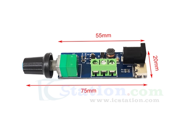 DC 12V 12W Fan Speed Controller 0 100 PWM Adjustable Driver Module