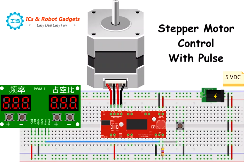 Digital Square Wave Pulse Signal Generator | Adjustable PWM Frequency PWM Stepping Motor Driver ...