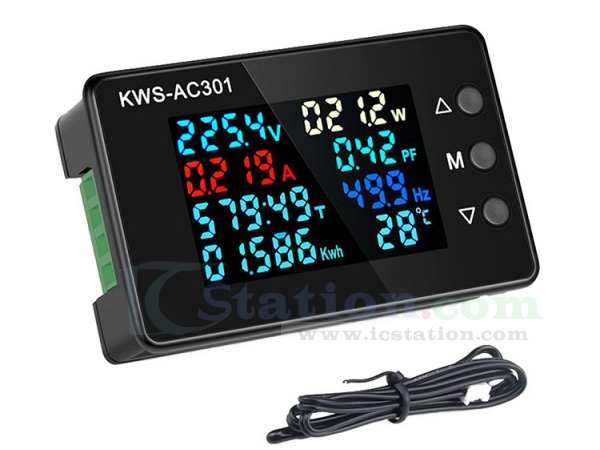 AC50-300V 100A Multifunction Meter - Timer Power Temperature Frequency ...