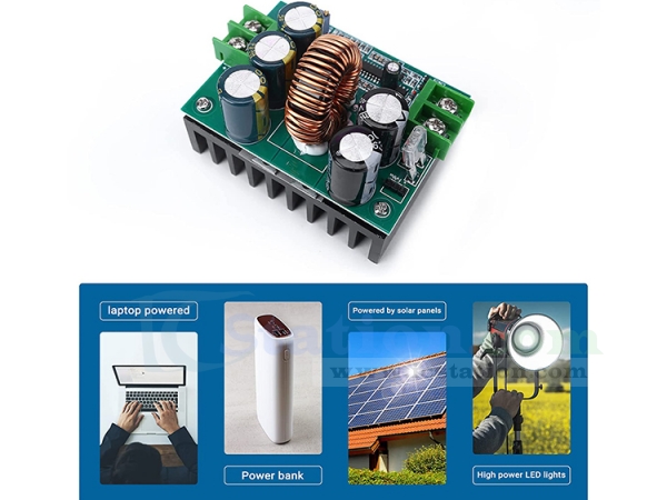1200W High Power DC to DC Boost Converter | Adjustable Solar Charging ...