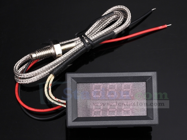 Dual Digital LED Display Thermometer K-type Thermocouple High ...