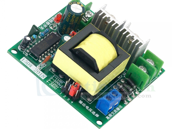 150W Inverter 50Hz/60Hz DC 12V to AC 110V 220V Adjustable Power Supply ...