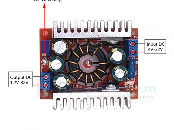 DC-DC 15A Power Supply Step Down Module CVCC 4V-32V to 1.2V-32V Buck ...