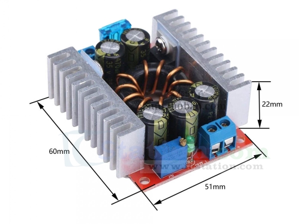 DC-DC 15A Power Supply Step Down Module CVCC 4V-32V to 1.2V-32V Buck ...