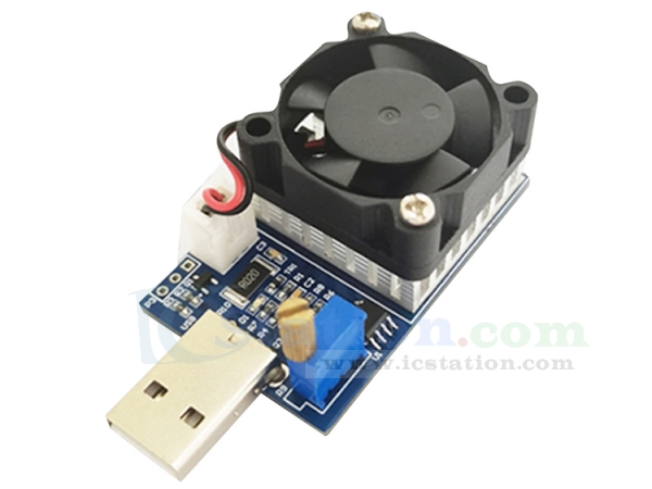 15W USB Electronic Load Tester Aging Discharger Battery Capacity Tester ...