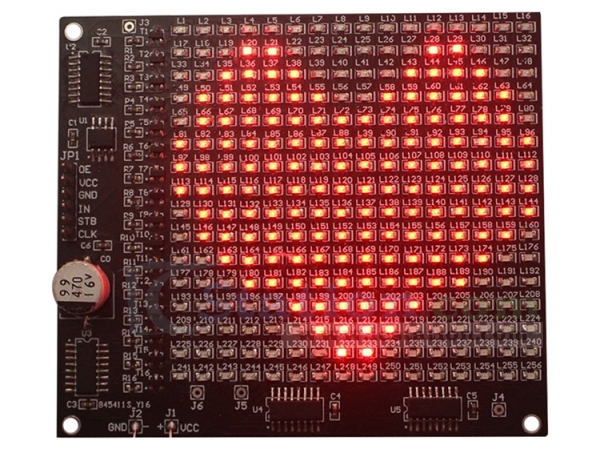 256-SMD 0805 Red LED Display DIY Kits | SMD Soldering Practice and ...