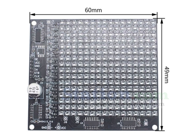 256-SMD 0805 Red LED Display DIY Kits | SMD Soldering Practice and ...