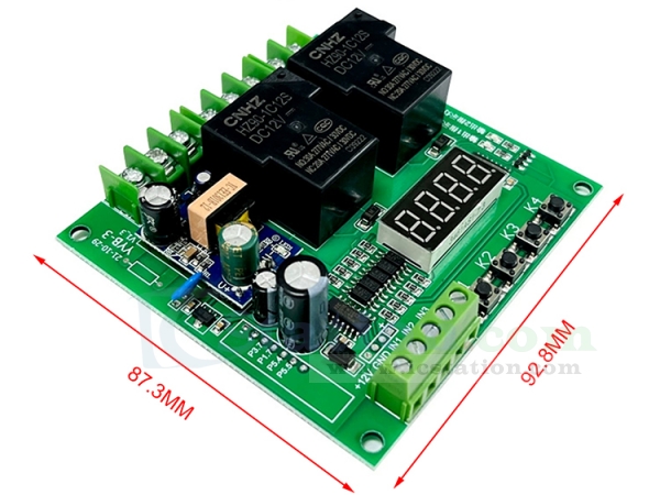 2-Channel Motor Delay Switch Controller - DC 7V-30V