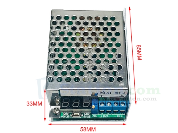 300W DC-DC Step Down Power Supply Module - 3.5V-30V to 0.8V-29V 10A ...