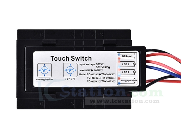 DC 12V 24V Self-locking Dual Touch Switch Controller - Glass Sensing ...