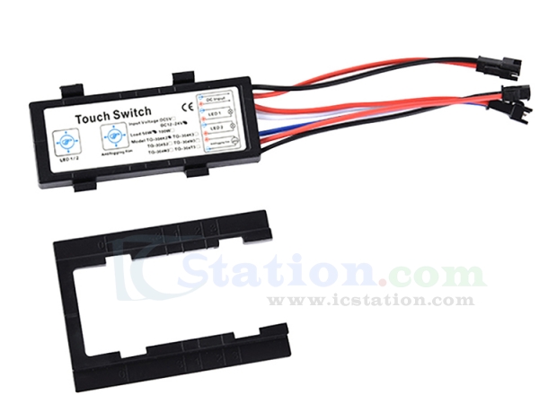 DC 12V 24V Self-locking Dual Touch Switch Controller - Glass Sensing ...