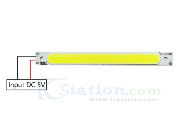 DC 5V 3W LED Lamp Board for USB Touch Dimmer - White Light 600mA 400LM ...