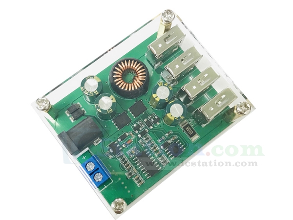 DC-DC Step Down Module 4 USB Interface 5A Buck Converter Power Supply ...