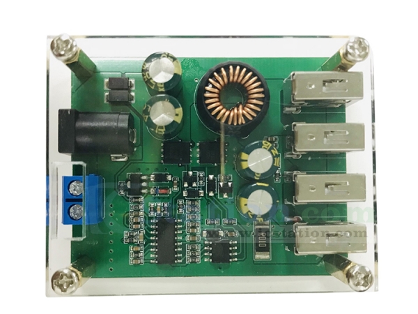 DC-DC Step Down Module 4 USB Interface 5A Buck Converter Power Supply ...