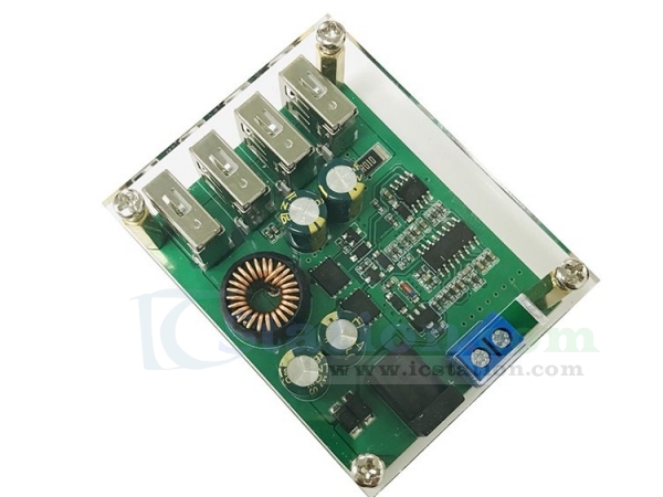 DC-DC Step Down Module 4 USB Interface 5A Buck Converter Power Supply ...