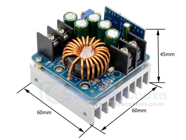 DC-DC 400W High Power Supply Step Down Module CVCC 10.5V-60V to 0-45V ...