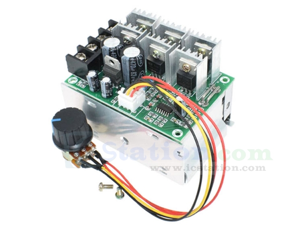 40A DC Motor Governor 15KHz 0-100% PWM Brushed Motor Speed Controller ...
