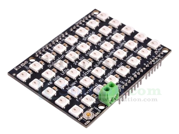 40Bit WS2812B 5050 RGB LED Driver Module for UNO R3
