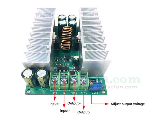 DC-DC 500W Step Down Power Supply Buck Adjustable Voltage Converter ...