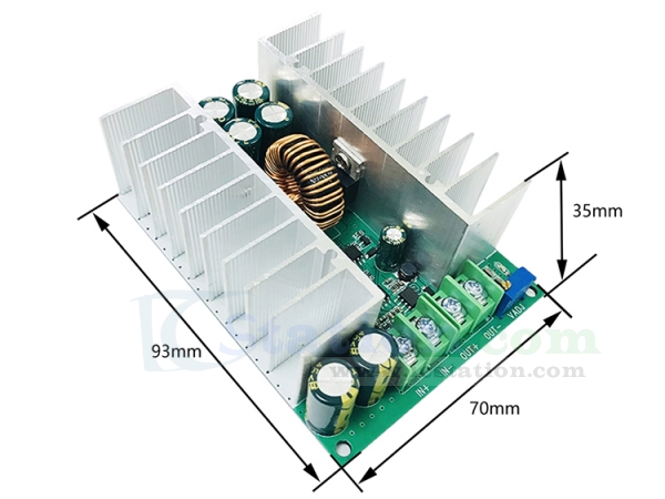 DC-DC 500W Step Down Power Supply Buck Adjustable Voltage Converter ...