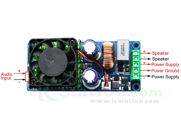 500W High Power Class D Mono Amplifier Board | ICStation