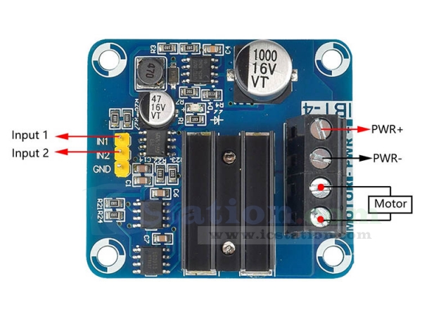 DC Motor Driver 50A Motor Forward Rreverse 200KHz PWM MOSFET H bridge ...