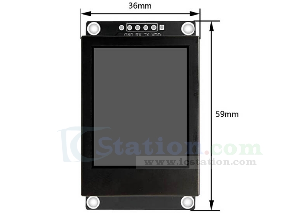 DC3.3V 5V UART 1.8in TFT LCD Display Screen 65K 128x160 RGB ...