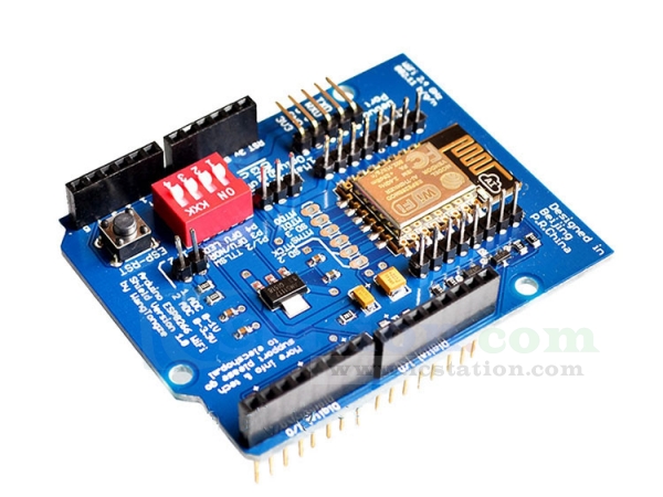 Esp 12e Esp8266 Uart Wifi Wireless Shield Module For Arduino Uno R3
