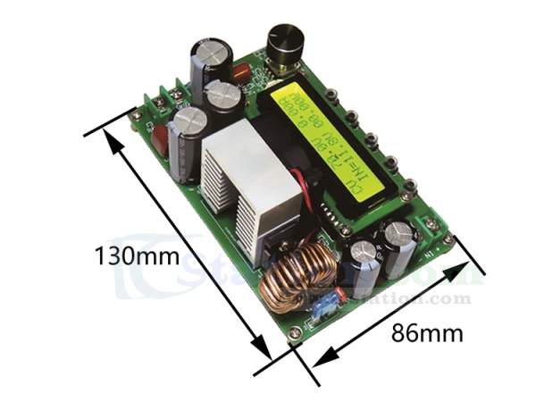 DC-DC Boost Converter 800W 12A Step UP Power Supply Module 10V-65V to ...