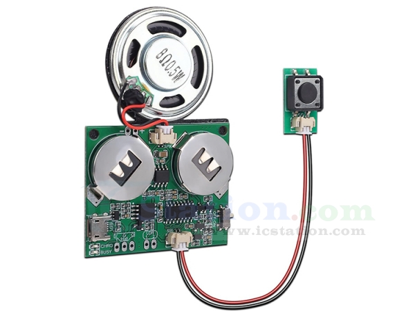 ICStation 8M Voice Record Module | Programmable Playback & USB Update