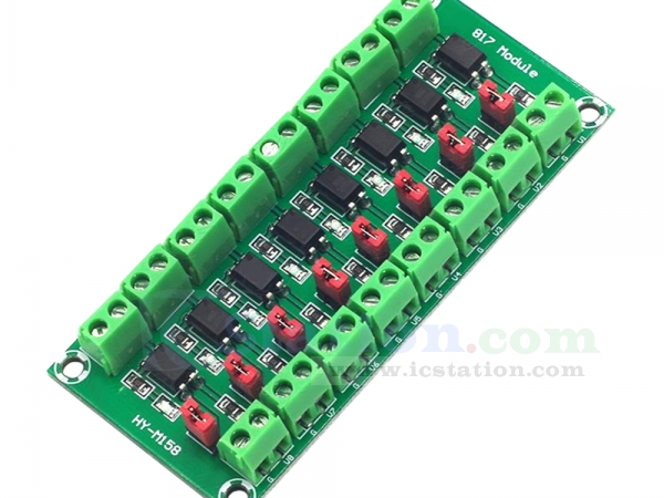 ICStation 8-Channel 817 Optocoupler Voltage Isolation Board | Voltage ...