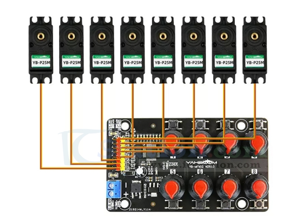 8-Channel Servo Motor Controller - Precise PWM Driver for Steering ...