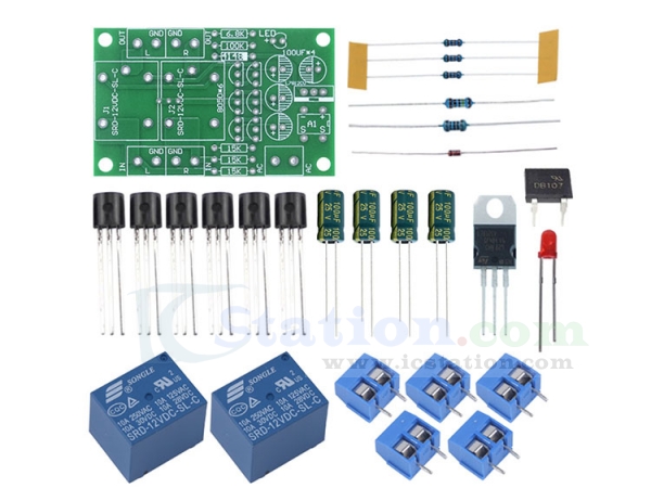 DIY Kit Power Amplifier Speaker Sound Protection Circuit Board Startup ...