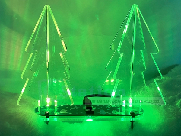 Create Your Own LED Xmas Tree: DIY Flicker Acrylic Full Color Christmas ...