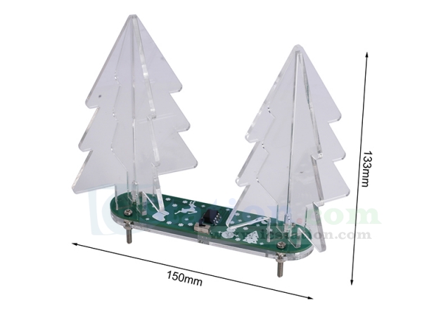 Create Your Own LED Xmas Tree: DIY Flicker Acrylic Full Color Christmas ...