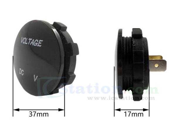 Automotive Ammeter Voltmeter, DC 5-48V Precision Detector