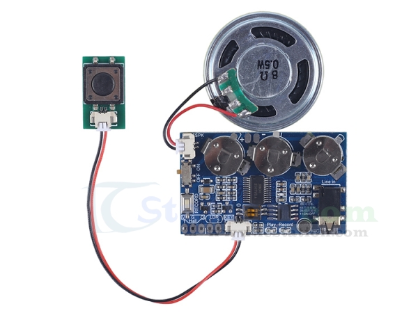 8M Recordable Voice Module | 17 Minutes Recording Button Control ...