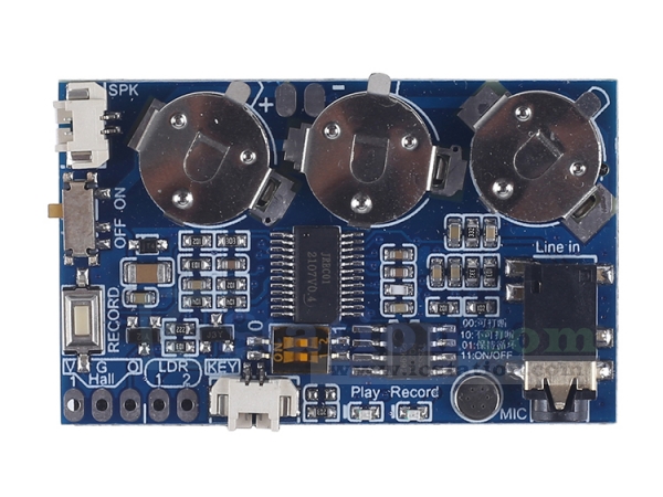 8M Recordable Voice Module | 17 Minutes Recording Button Control ...