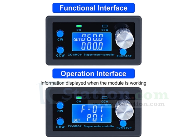 DC 5-30V CNC Stepper Motor Controller, 1/128 Micro-Step Resolution ...