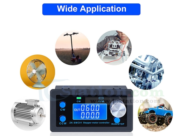 DC 5-30V CNC Stepper Motor Controller, 1/128 Micro-Step Resolution ...