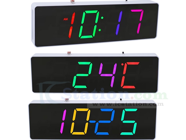 DC 5V Colorful LED Electronic Clock Kit - DIY Soldering Project for ...