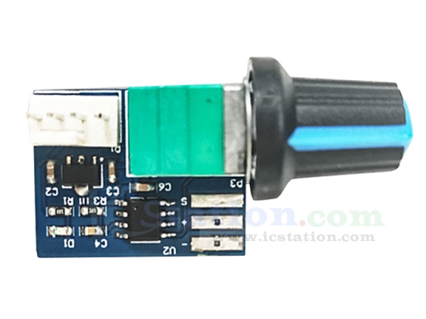 DC 12V PWM Fan Speed Governor 0%-97% 25KHz Buck Speed Controller for ...