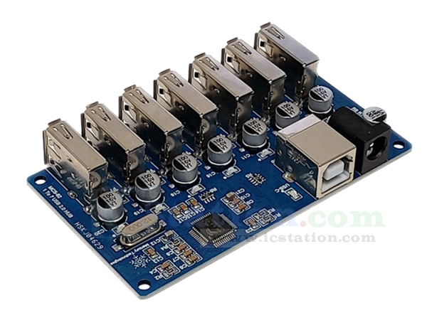 DC 5V USB2.0 USB-HUB Splitter 1-IN-7 50MB/S Data Adapter Board ...