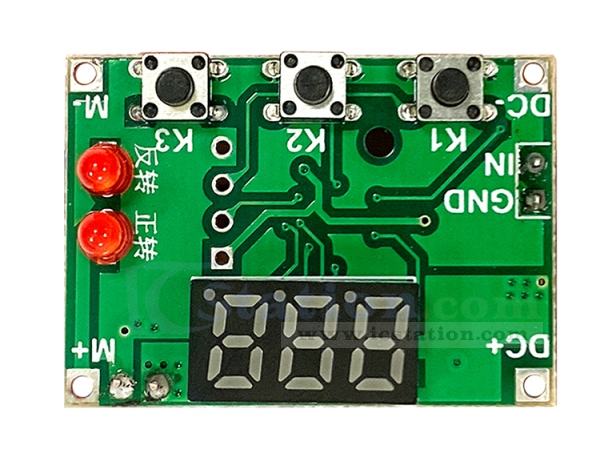 DC 3.3V-12V 100mA DC Brush Motor Forward Reverse Controller 0.1s-99.9s ...