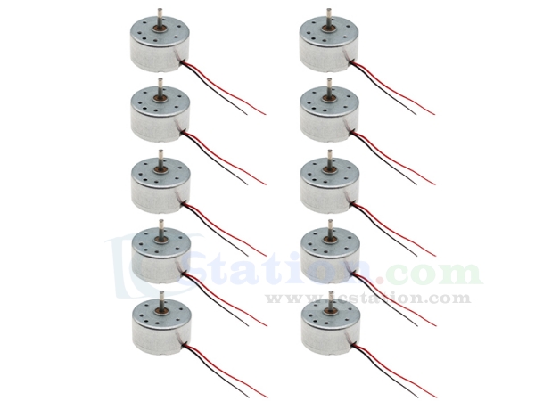 10pcs DC Micro 300 Motor 3.0V 7000rpm Electric Motor Science Experiment ...