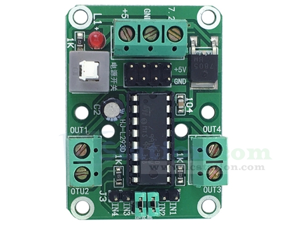 DC Motor Driver Module 5V-12V PWM L293D H-Bridge for 2WD Robot Smart Car