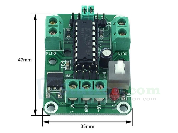 DC Motor Driver Module 5V-12V PWM L293D H-Bridge for 2WD Robot Smart Car