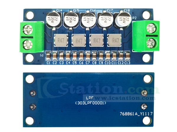 DC Power Supply Filter Module 35V 5A Low-pass Filter Voltage Regulator ...