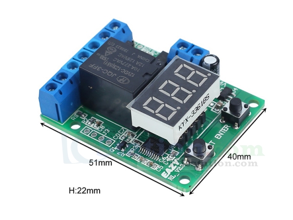DC 12V Programmable Trigger Time Delay Switch Controller - 0.1seconds ...