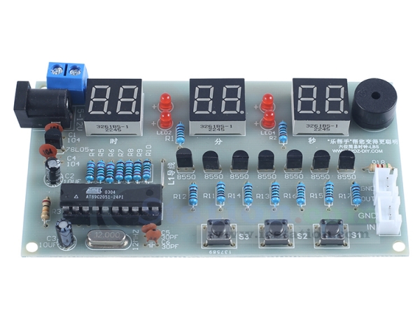 DIY Kit 6Bit Electronic Clock Alarm Counter Countdown Stopwatch ...